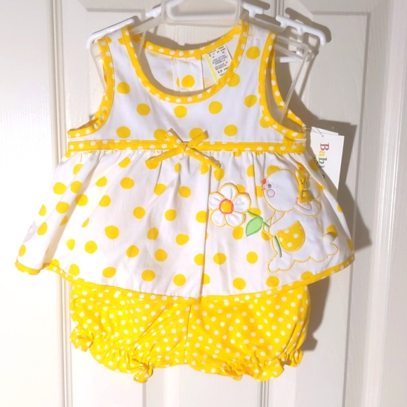 Baby Togs | Matching Sets | Vintage 2m Yellow Summer Set | Poshmark